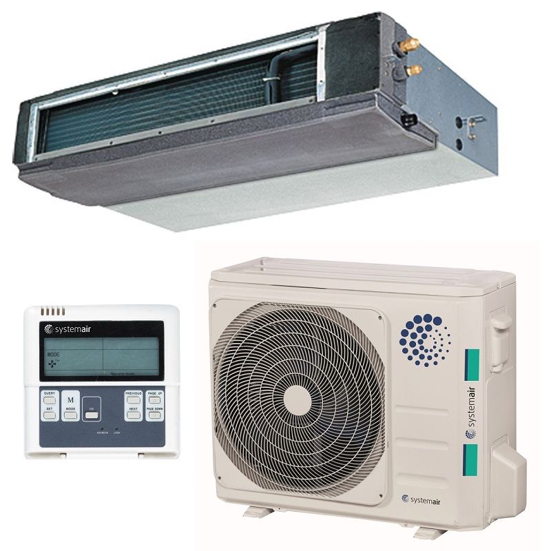 Systemair SYSPLIT DUCT 18 HP Q N, купить канальный кондиционер в Москве ...